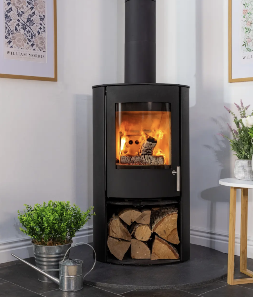C&J FIRELINE Woodtec FCS Cylinder Wood Stove - Grampian Stoves