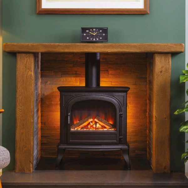 Focus Blaydon Solid Oak Wood Fireplace Surround - Grampian Stoves